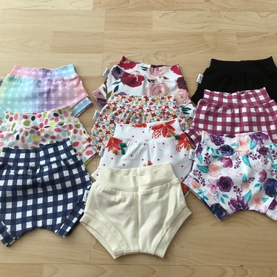 Gingham Rainbow Bummies and Top Knot Headband Baby Girl - Etsy