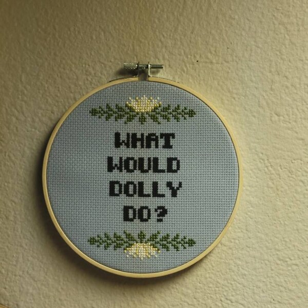 Handmade Cross Stitch Sign Please Leave by Nine Complete Needlepoint ...