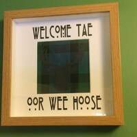 Welcome Tae Oor Wee Hoose - Scottish Saying Frame With Choice of ...