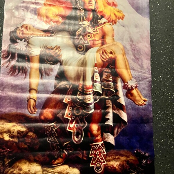 Aztec Warrior and Aztec Princess Art Piece - Etsy