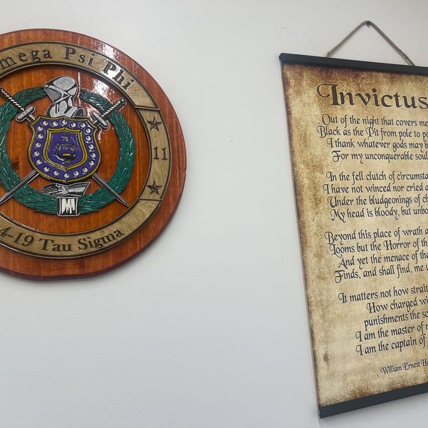 Custom Alpha Phi Alpha Shield Wooden Wall-mounted Art. - Etsy