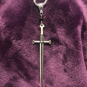 POST MALONE Inspired Sword Y-chain Necklace // circles - Etsy