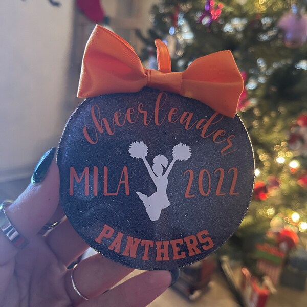 Cheerleading Ornament, Competition Cheer Gift, Holiday Gift ...