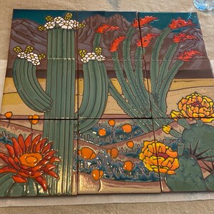 6x6 Hand Glazed Decorative Tile Coaster Trivet | Etsy