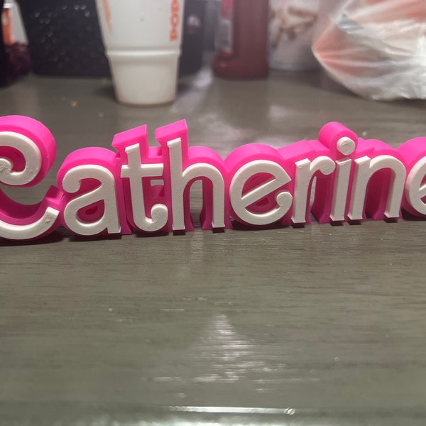Custom Fashion Doll Style Name Sign | Personalized Gift for Girl | Kid ...