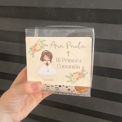PRINTED Mi Primera Comunion Sticker , First Communion Stickers - Etsy