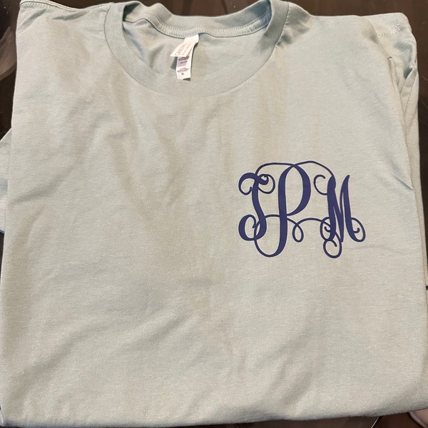 Sale Cheap Monogrammed Shirt Monogram Unisex Tshirt Custom Personalized ...