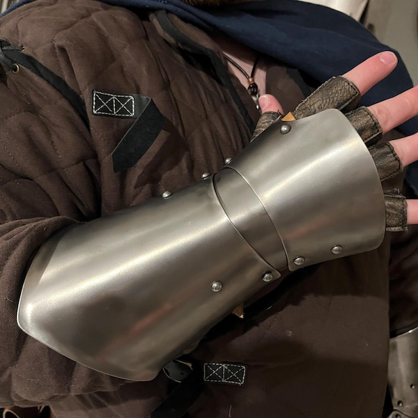 Reserved*****hand Forged 16GA Lion Head Embossed Tudor Rose Elbow Cops ...