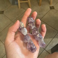 Raw Amethyst Crystal Bobby Pin Set - Etsy