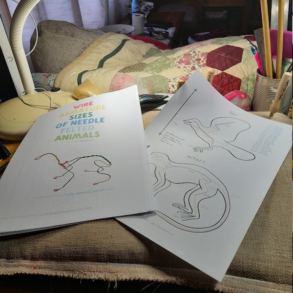 Wire Armature Sizes & Ratios Guide of Needle Felted Animals Part 1 ...