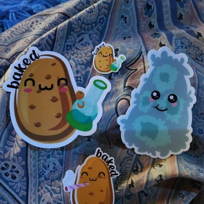 Self Care Weed Jar Sticker Stoner Weed Sticker Cannabis Vinyl Sticker ...