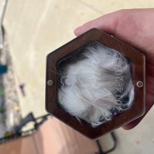 Small Fur Keepsake Box, Pet Hair Memorial Box, Pet Loss, Wooden Pet ...