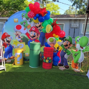 Wood Texture Cylinder Plinth Cover,round Pedestal Jungle Safari Elastic ...