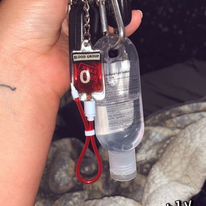 Blood Bank Key Chain,blood Bank Badge Reel, ABO Key Chain, Blood Type ...