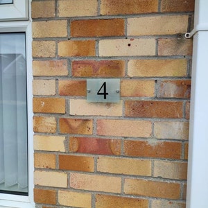 Modern House Numbers Glass Acrylic House Sign Door Number Plaque - Etsy UK