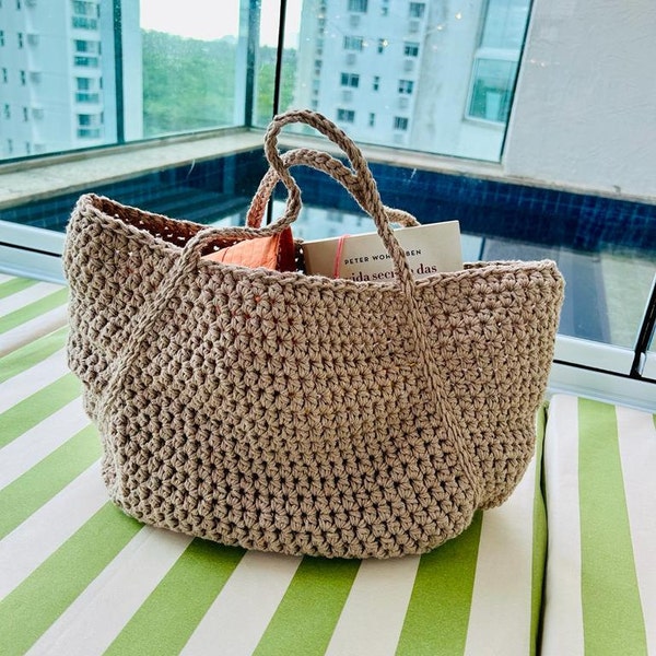 Crochet Pattern // Oversized Tote Shoulder Beach Overnight Weekend ...