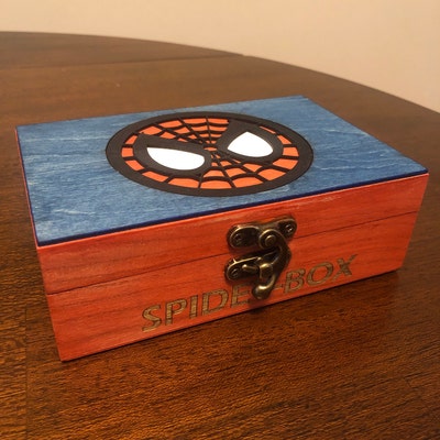 Spidey Box Personalization Available Spiderman Inspired - Etsy