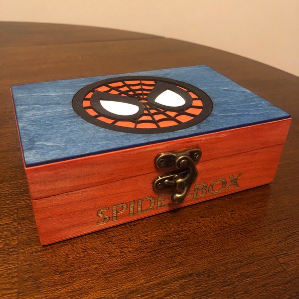 Spidey Box Personalization Available Spiderman Inspired - Etsy