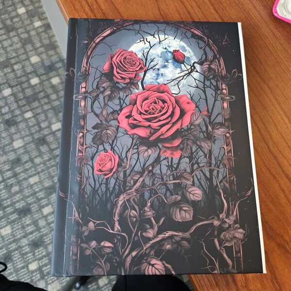 Dark Academia Gothic Raven Hardcover Journal Dark Victorian Gothic Red ...