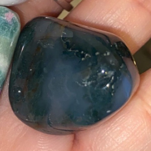 Moss Agate Tumbled Stone - Multiple Sizes Available - Tumbled Moss ...