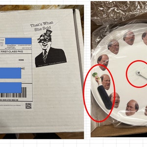 Kevin Malone Broccoli Clock the Office Gag Gift or Funky Home Decor ...