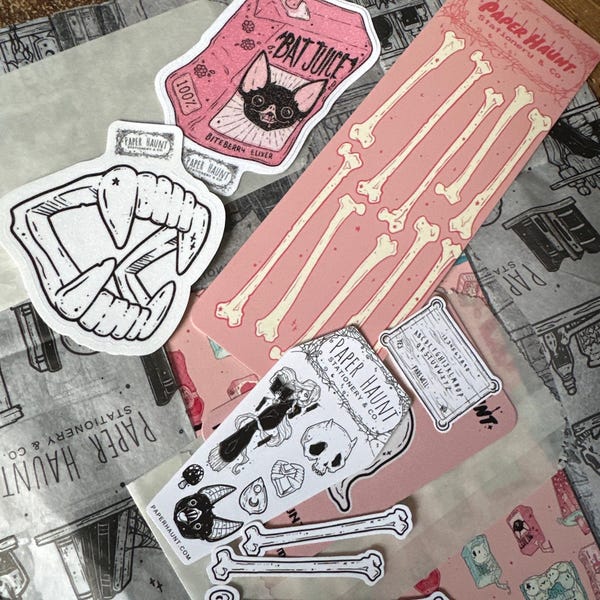 Bat Juice STICKER- Vampire Juice Box- Spooky Cute - Pastel Goth - Etsy