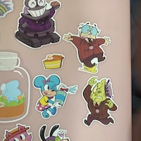 Toontown Die Cut Vinyl Sticker Sheet 6.5 X 5.5 10 Stickers Total - Etsy