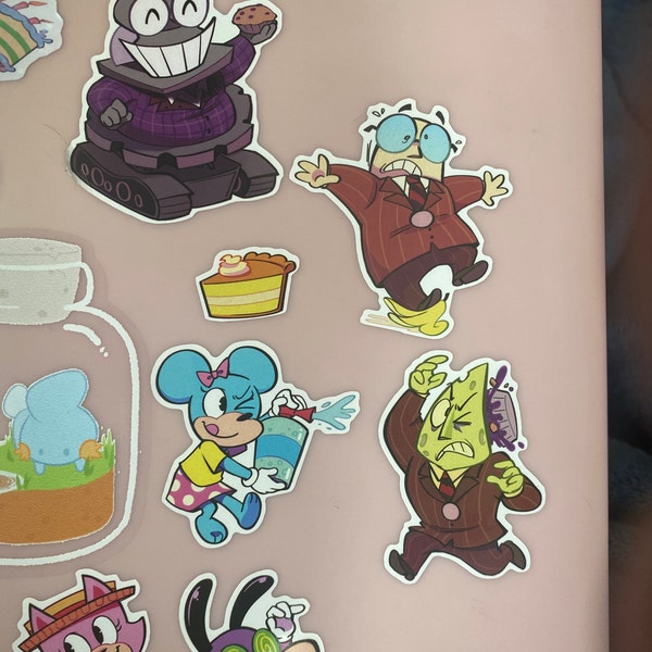 Toontown Die Cut Vinyl Sticker Sheet - 6.5" X 5.5" - 10 Stickers Total ...