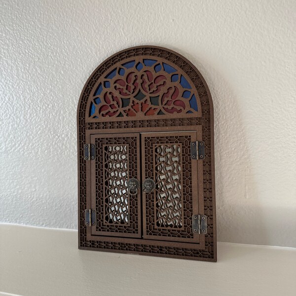 Persian Style Vintage Wooden Mirror - Etsy