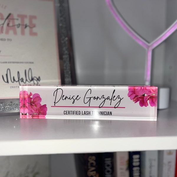 Office Desk Name Plate Personalized, Custom Name Plates for Desk ...