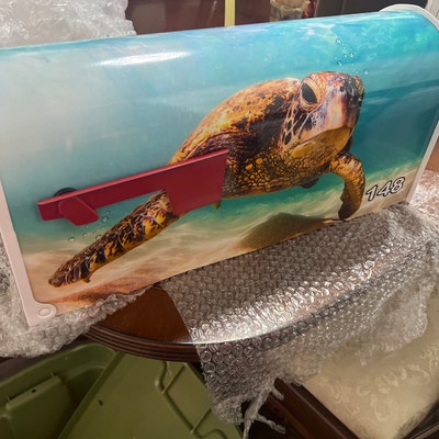 Sea Turtle Custom Mailbox Beach Decor. Personalized Gift for Dad Gift ...