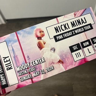 Custom Printed Fake Concert Ticket / Sporting Event Ticket ...