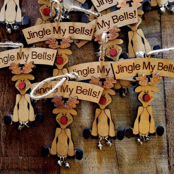 Jingle My Bells' Reindeer Ornament – Instant Holiday Fun for Your Tree ...