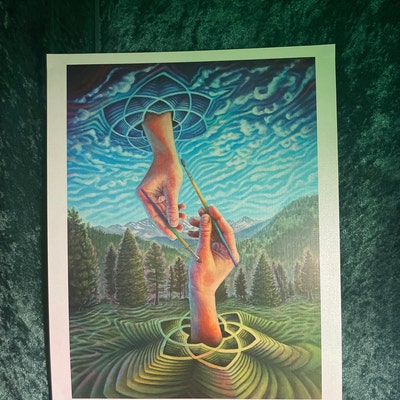 Melty Lisa 12x16 Inch Art Print by Morgan Mandala, Randal Roberts, and ...