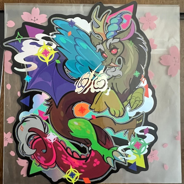 3.5 X 4 Holographic Discord MLP Vinyl Sticker - Etsy