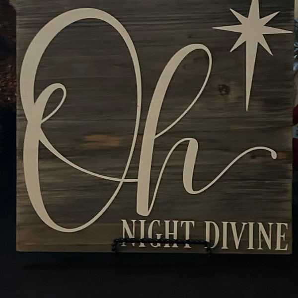 Oh Night Divine Svg, Christian Christmas Sign Svg Files, Christian ...