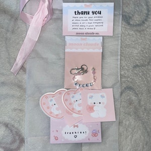 Beaded Keychain Cute / Aesthetic Phone Charm Accessory / Keyring / Kpop ...