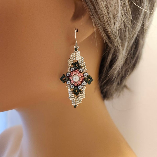 Tutorial Infinity Necklace - Beading Pattern, Beading Tutorial, Instant ...