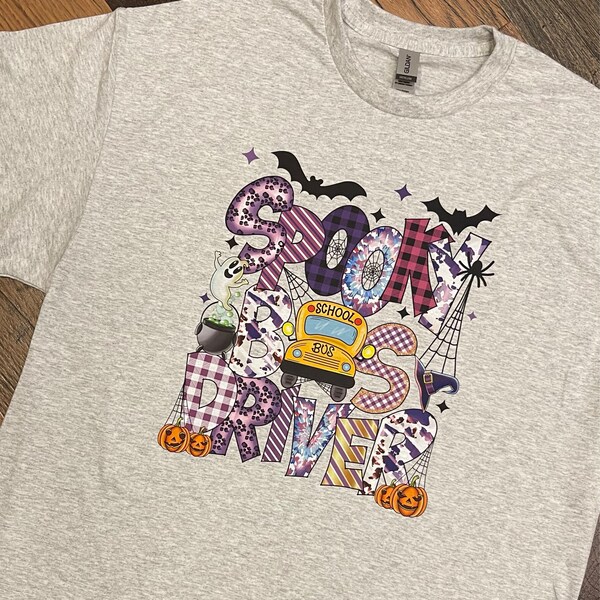 Halloween Bus Driver Png, Spooky Bus Driver Png File for Sublimation ...