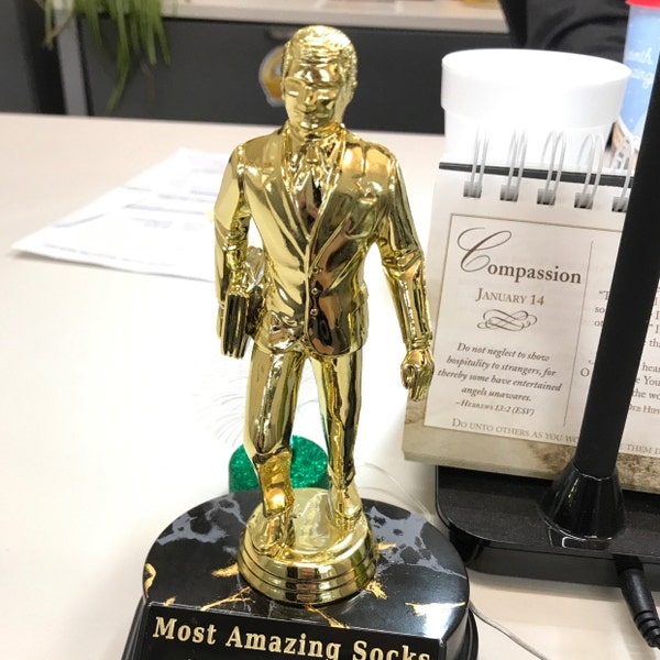 Dundie Award Trophy. Coworker Gift. Salesman Trophy. Free Engraving. - Etsy