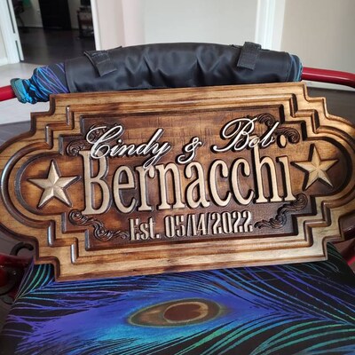 Personalized Family / Ranch / Farm Sign Personalized Name Signs Carved ...