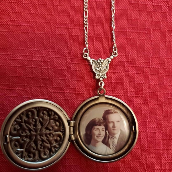 Filigree Vintage Style Locket Necklace /wedding Necklace/anniversary ...