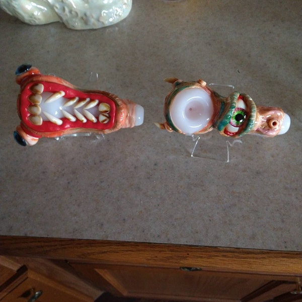 Pipe Monster Pipe 3d Halloween Pipe Scary Pipe Bowl Cyclops 5.5" Pipes ...