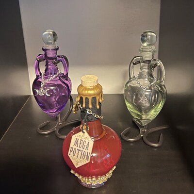 The Legend of Zelda Red Green and Blue Potions Inspired by - Etsy