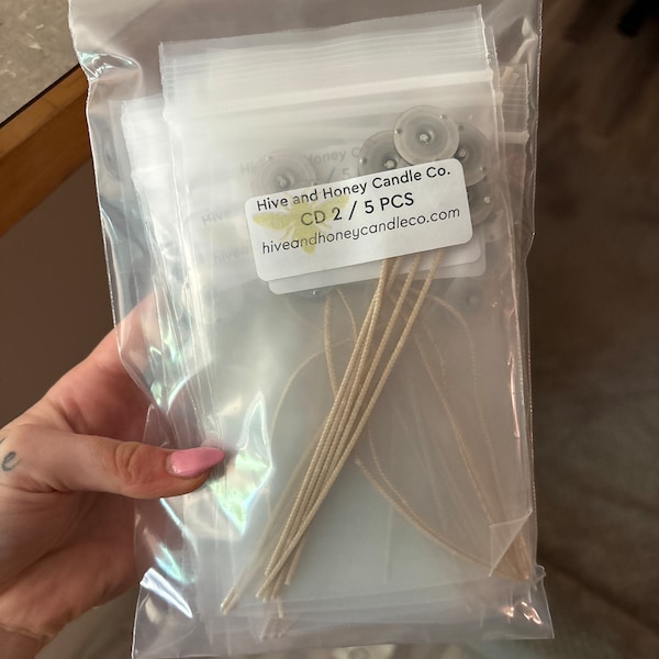 CDN Candle Wicks | Stabilio KST| 6" Long, Pretabbed, Prewaxed | Bulk 12 ...