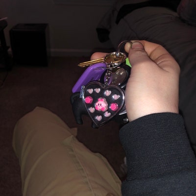 Poyo Heart Mirror Keychain - Etsy