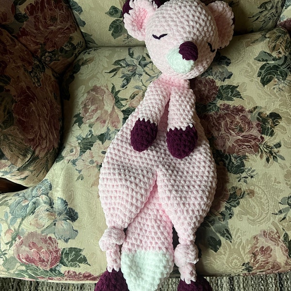 FOX Snuggler Plush Lovey Crochet Pattern PDF Forest Animal Security ...