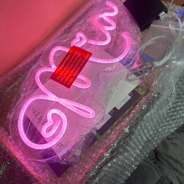 Neon Sign Custom Name Custom Neon Sign Battery Operated Neon Sign