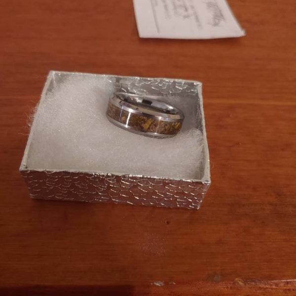 Tungsten Tigers Eye Inlay Wedding Band - Handcrafted Unisex Ring - Etsy