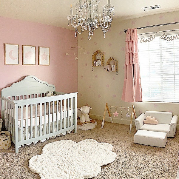 Cloud Rug Nursery Ivory | Decorative Floor Mat - Etsy